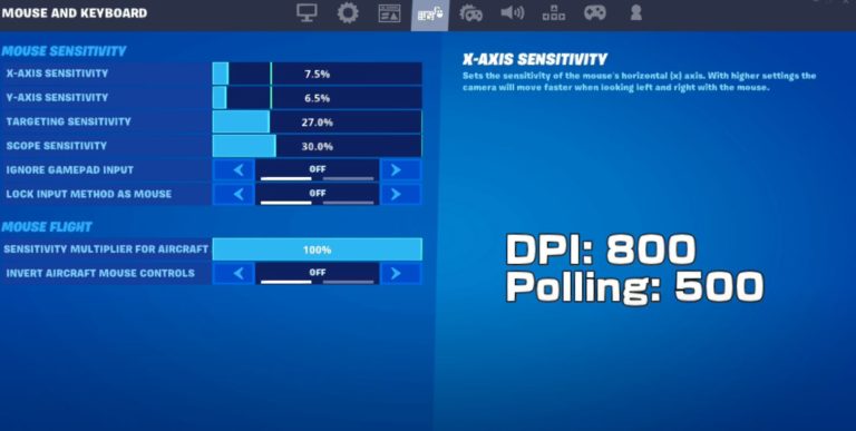 Setup Ninja sur Fortnite - Claviersouris